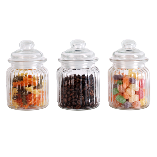 3pc Orion Storage Jar Set - 275ml|Table Charm Direct