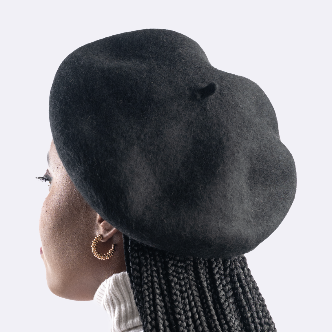 Luna Black Beret|Table Charm Direct